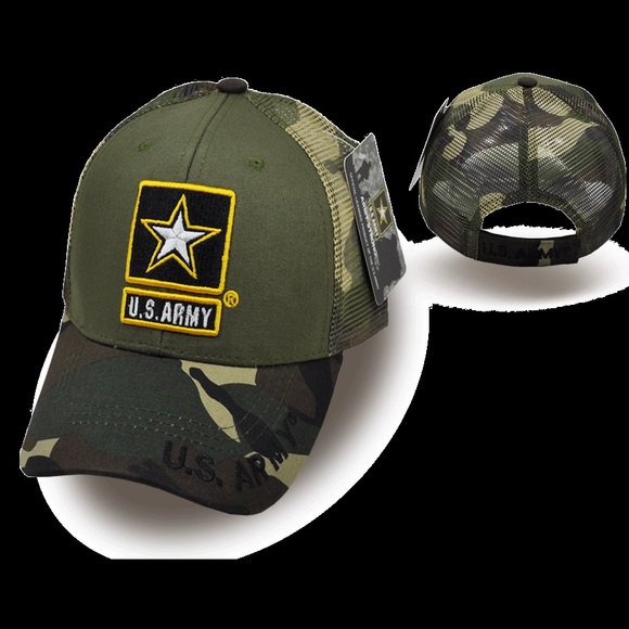 Accessories | Us Army Trucker Cap With Mess And Army Star | Poshmark
